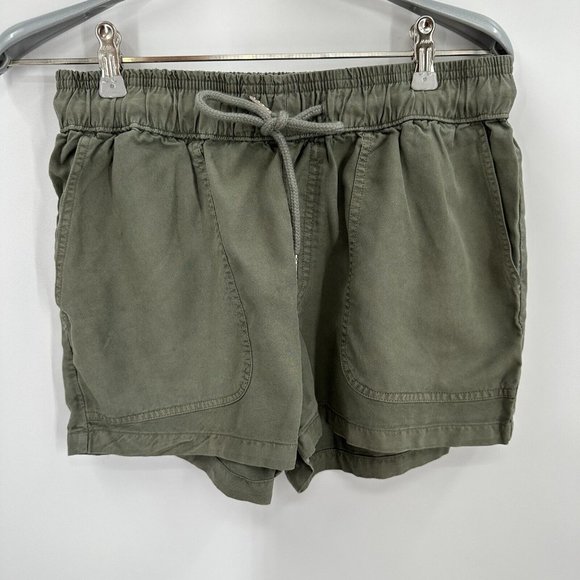 Quince | Shorts | Quince Vintage Wash Tencel Utility Shorts Olive Green ...